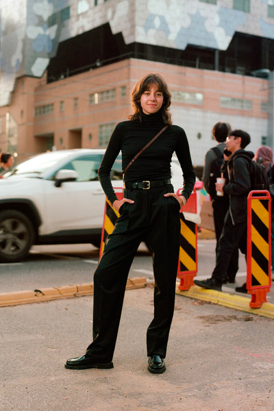 Georgia Australian Black Wool Skivvy