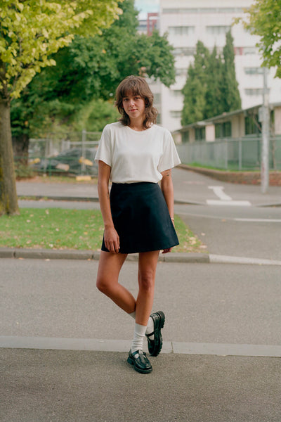 Gabe Black Japanese Cotton Skirt – Caves Collect ABN